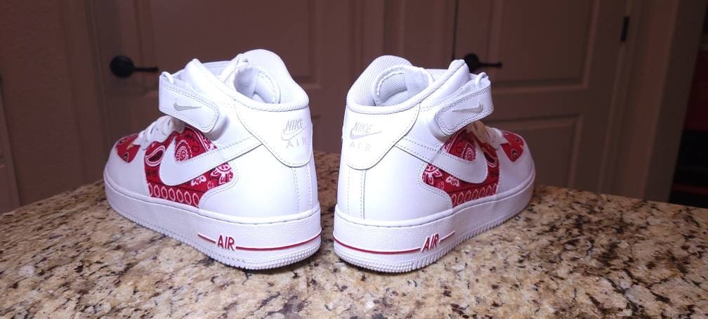 Custom Red and Gold AF1 for the Faithful - Etsy