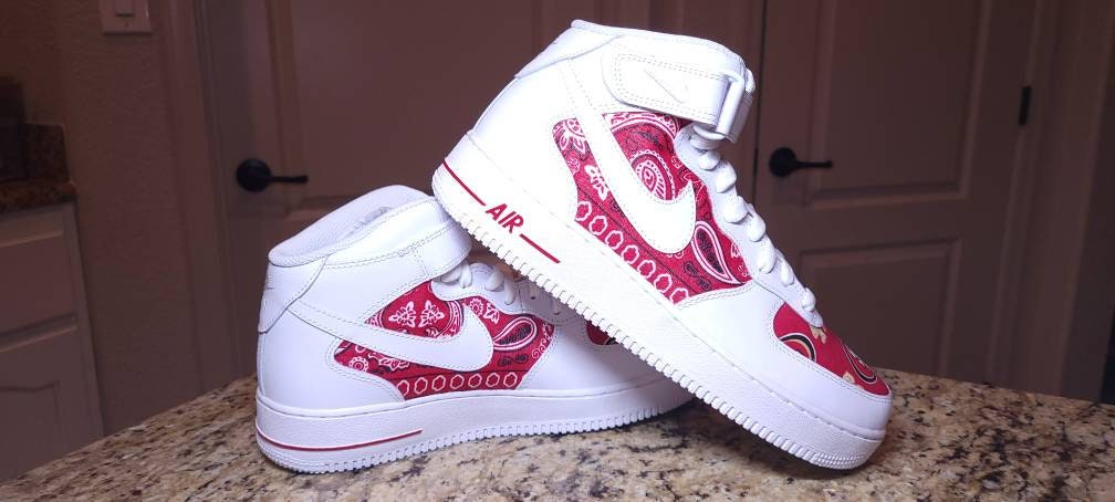 Custom Red and Gold AF1 for the Faithful - Etsy
