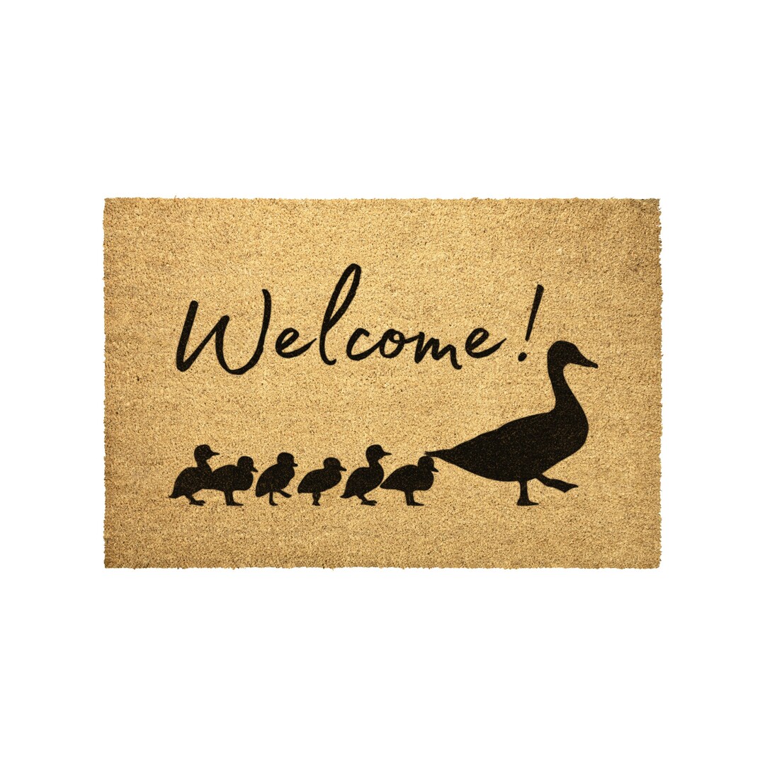 Welcome Duck Family Outdoor Mat - Etsy
