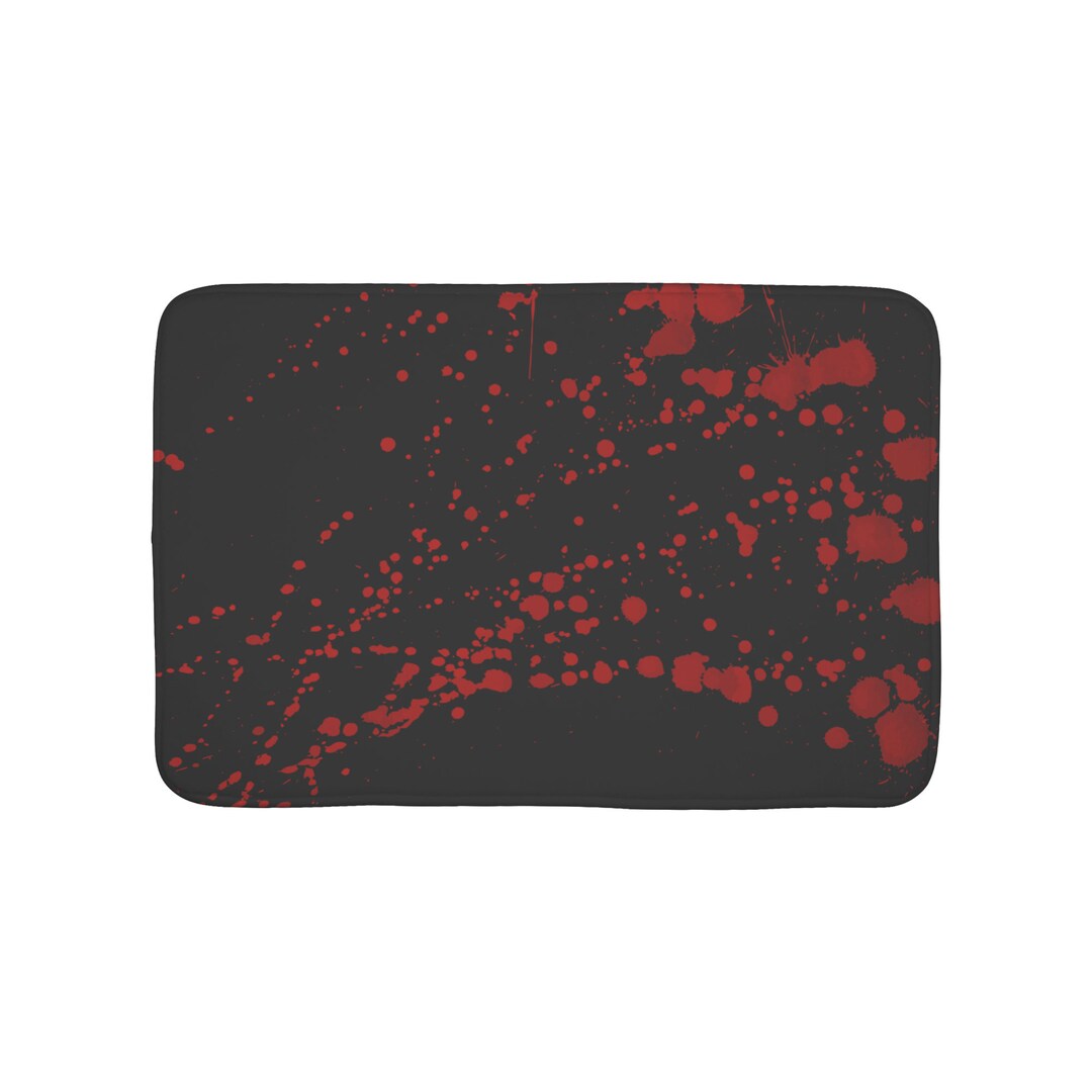 Blood Splatter Bath Mat - Etsy