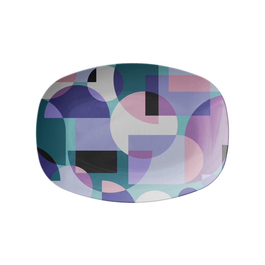 Pastel Mid Century Modern Platter - Etsy