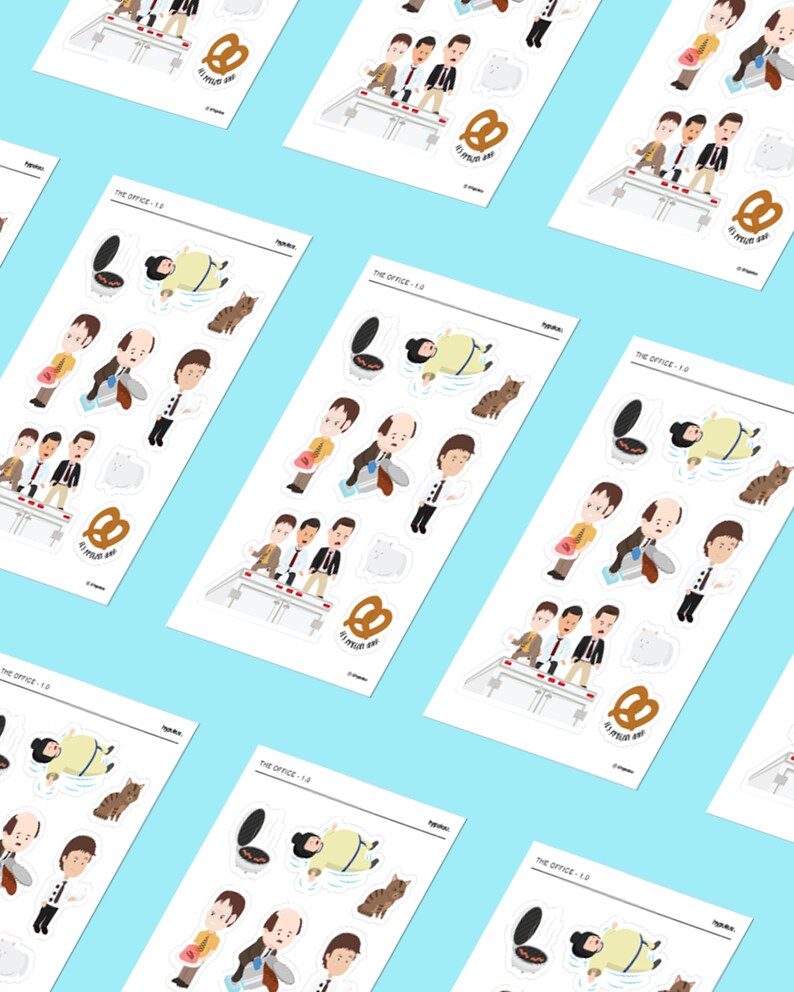 The Office Stickers Vinyl Sticker Sheet Sticker Glossy - Etsy