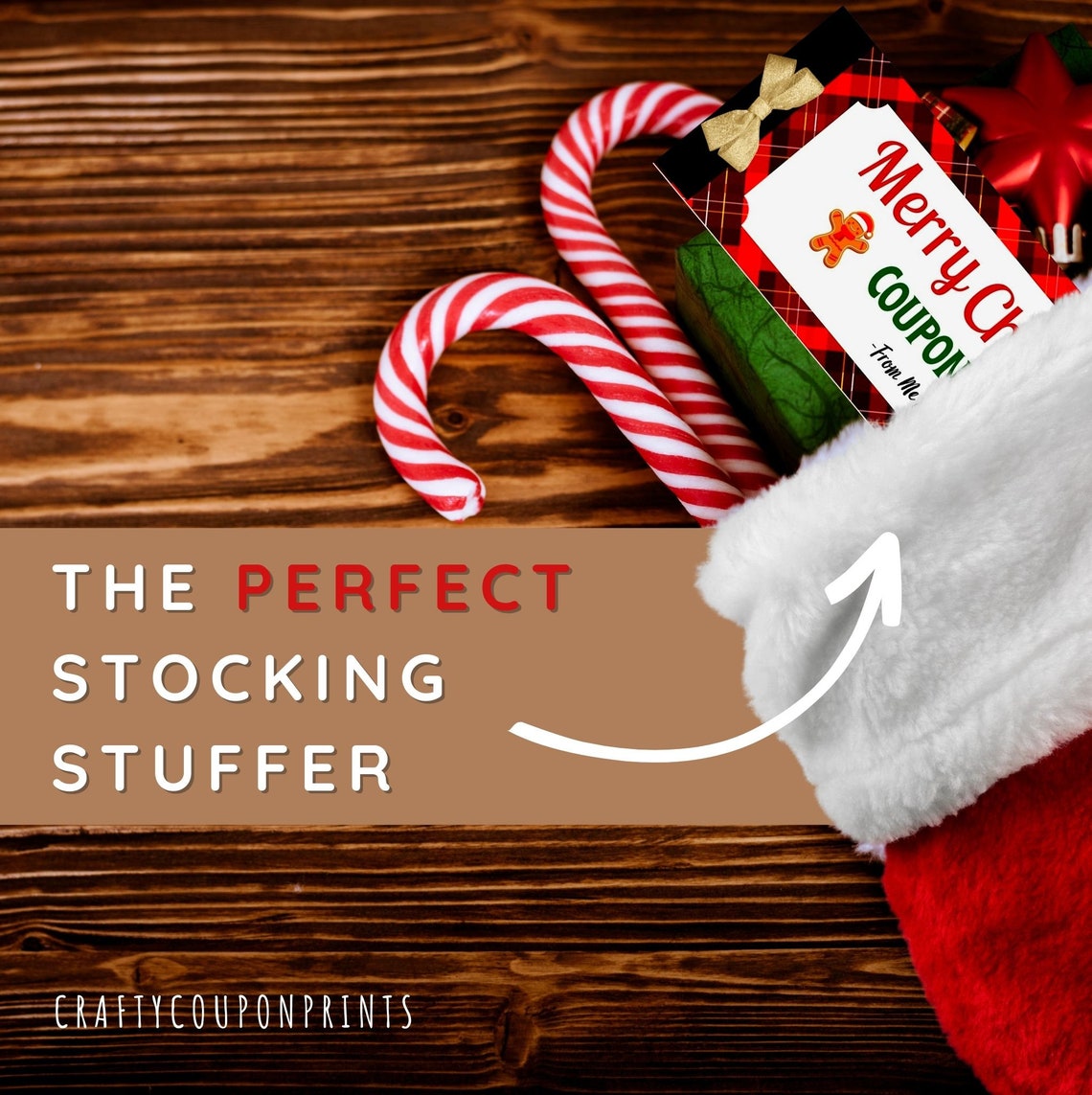 Christmas Gingerbread Man Coupon Book, Printable Love Coupons, BEST ...