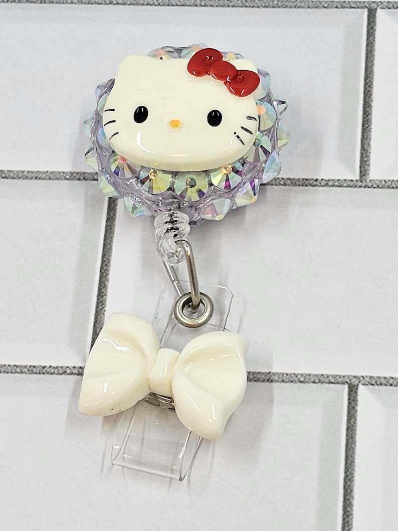 Hello Kitty Badge Holder - Etsy