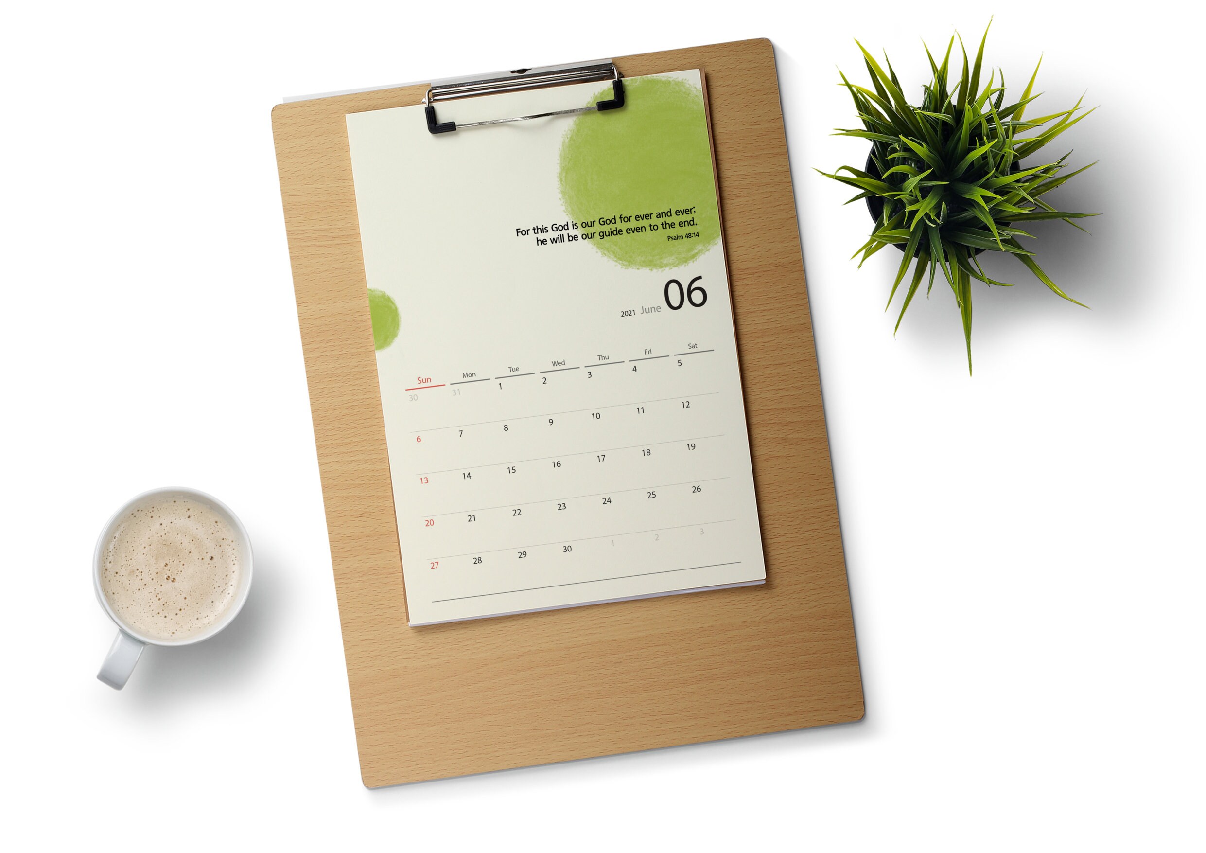 2021 Bible Verse Printable Calendar, Psalm, Christian Calendar, US ...