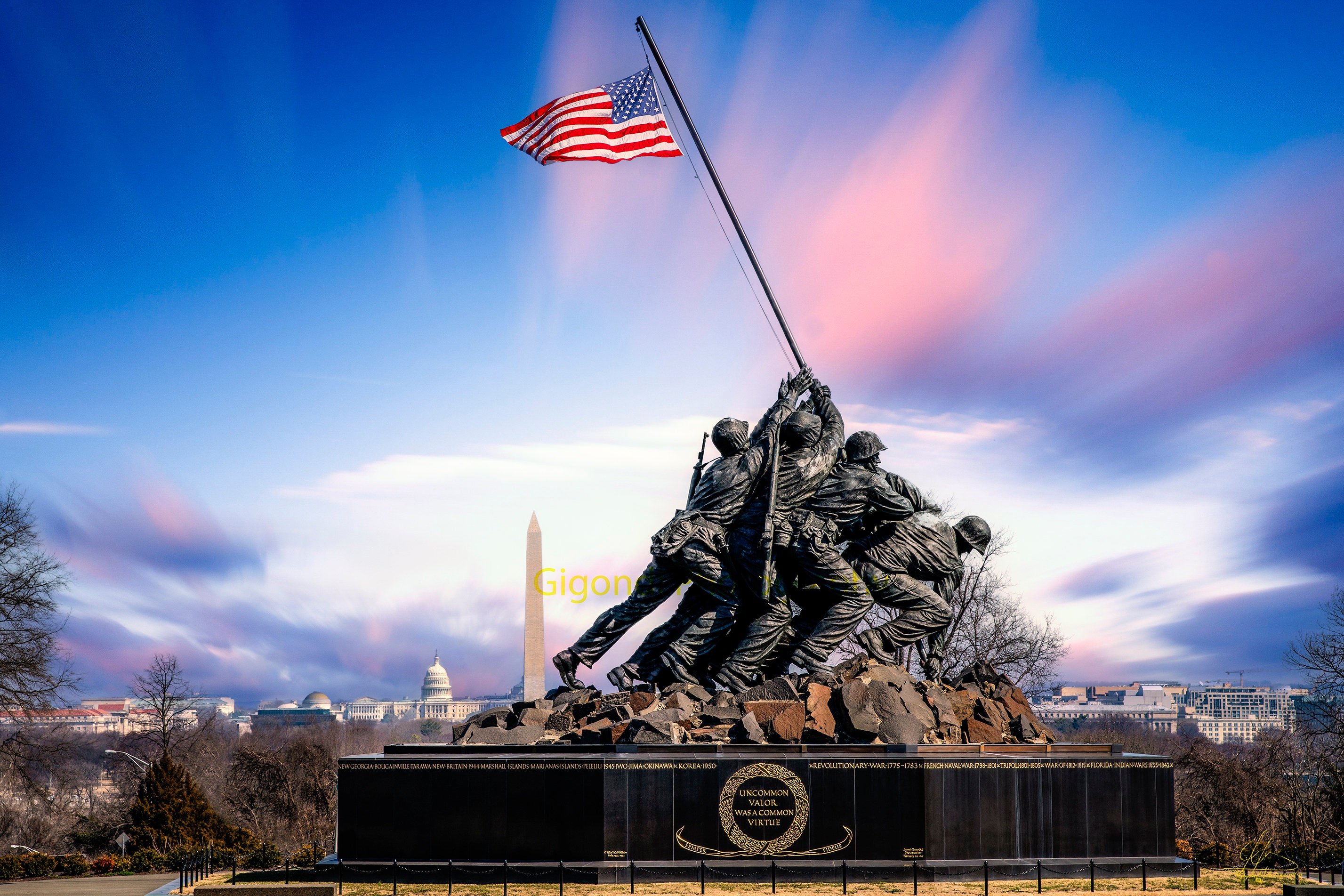 4 Photos. Iwo Jima Memorial. US Marine Corps War Memorial at - Etsy
