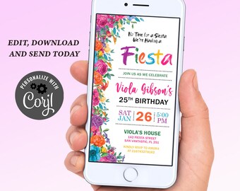 Fiesta Electronic Invitation - Etsy