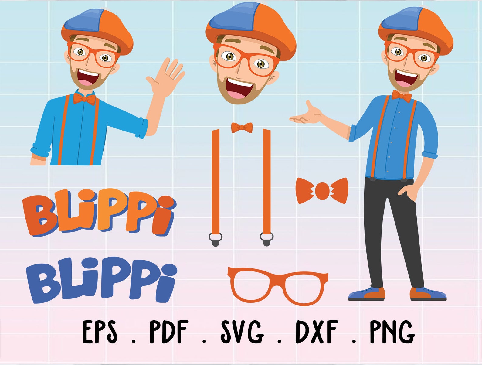 Blippi Logo Svg Blippi Svg Blippi Clipart Blippi Etsy Images Images ...