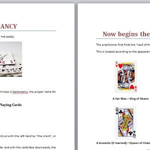 LEARN CARTOMANCY | Know the Future With Playing Cards | Printable PDF ...