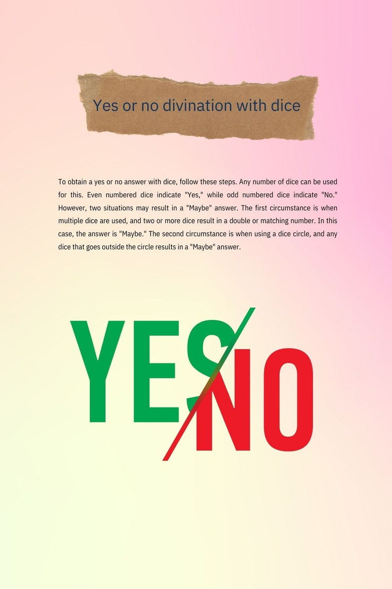 Learn Divination With Dice: A Complete Guide - Etsy