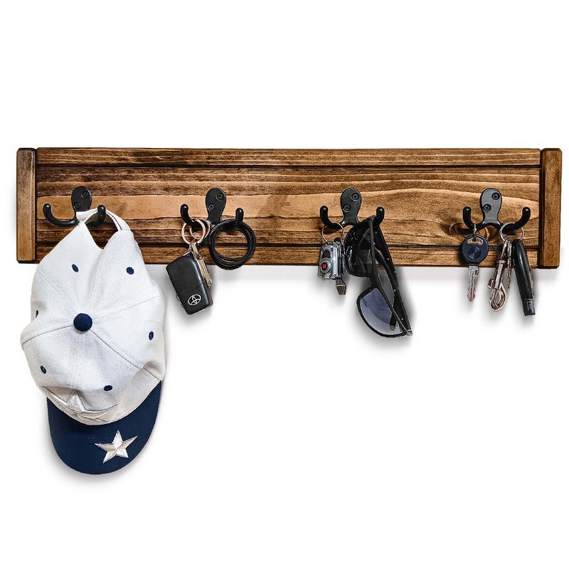 Wall Mount Hat Rack - Etsy