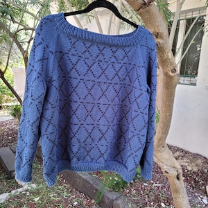 X Pullover Sweater Pattern - Etsy