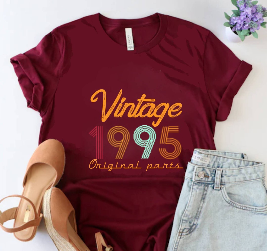 Vintage 1995 28th Birthday T Shirt, 2023 Gift Ideas, 1995 Retro Shirt ...