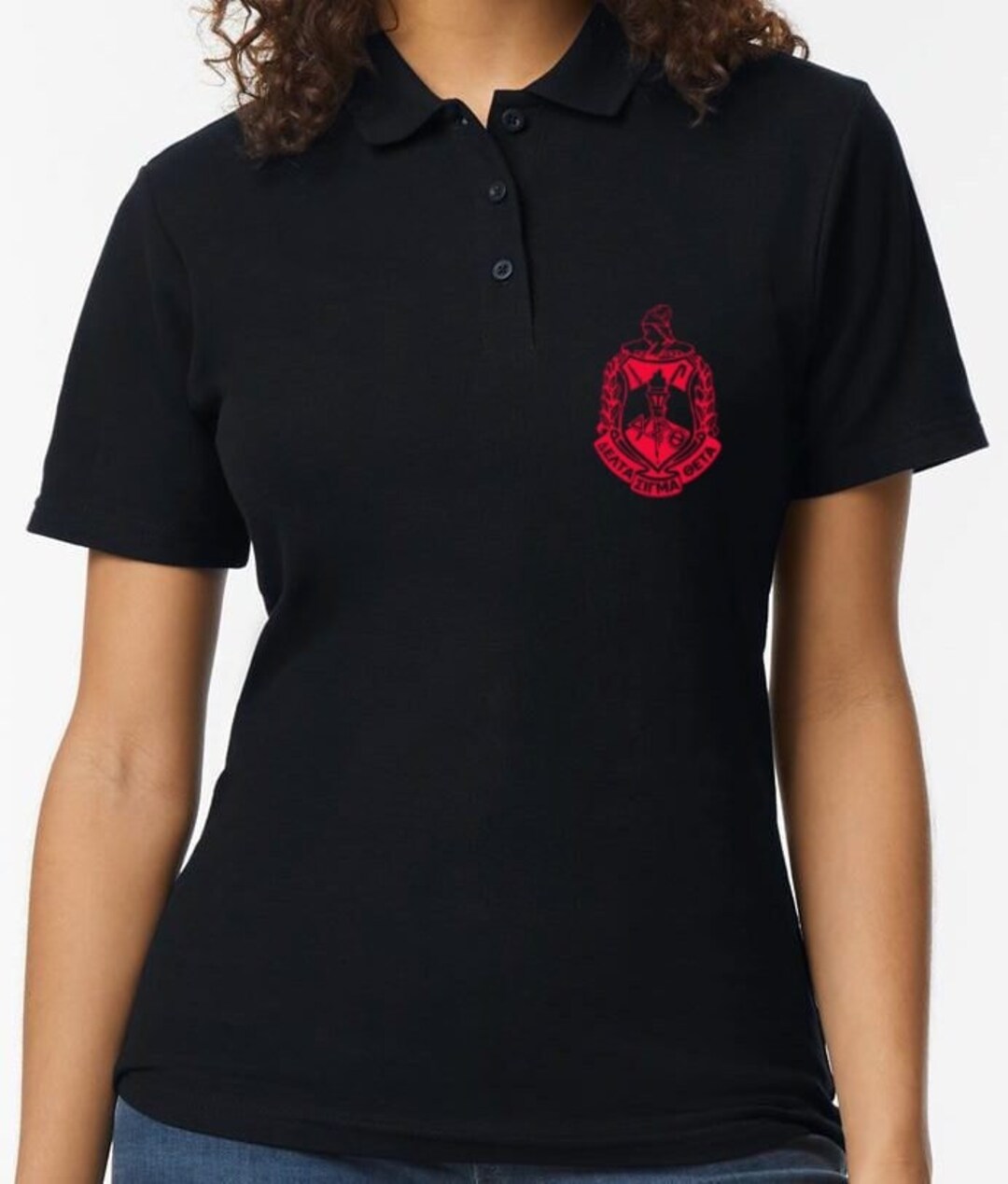 Delta Sigma Theta Emblem on Heart, Delta Sigma Theta Polo, Support ...