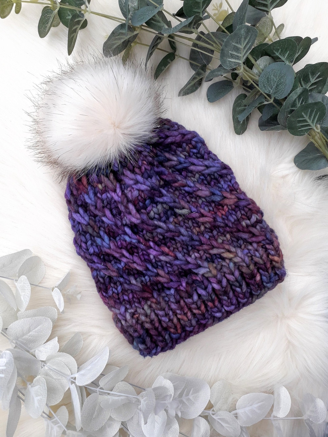 Knitting Pattern | PDF | Galaxy Spiral Hat Pattern | Bobble Hat | Toque ...