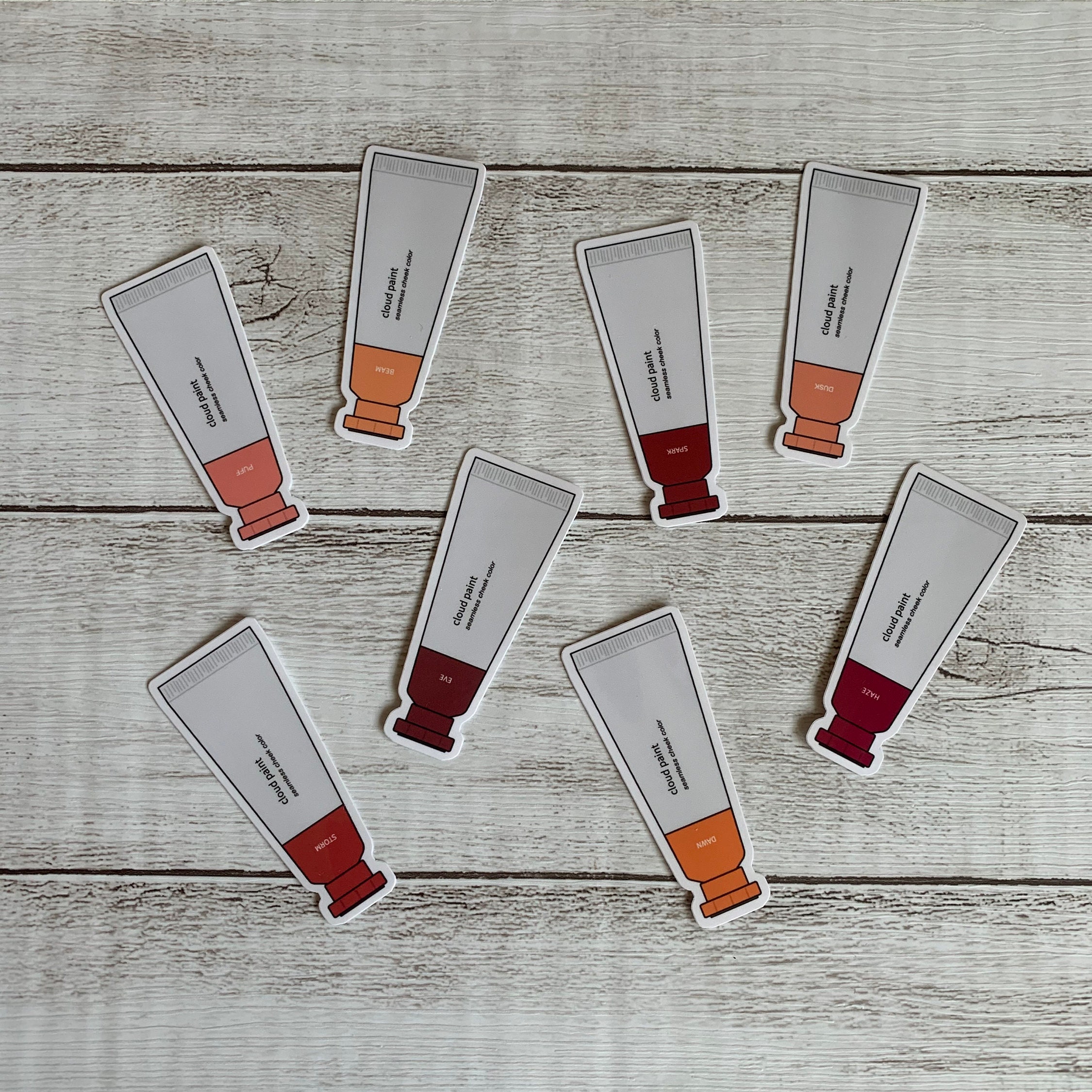 Glossier Stickers | Cute Aesthetic Waterproof Skincare Makeup Sticker ...