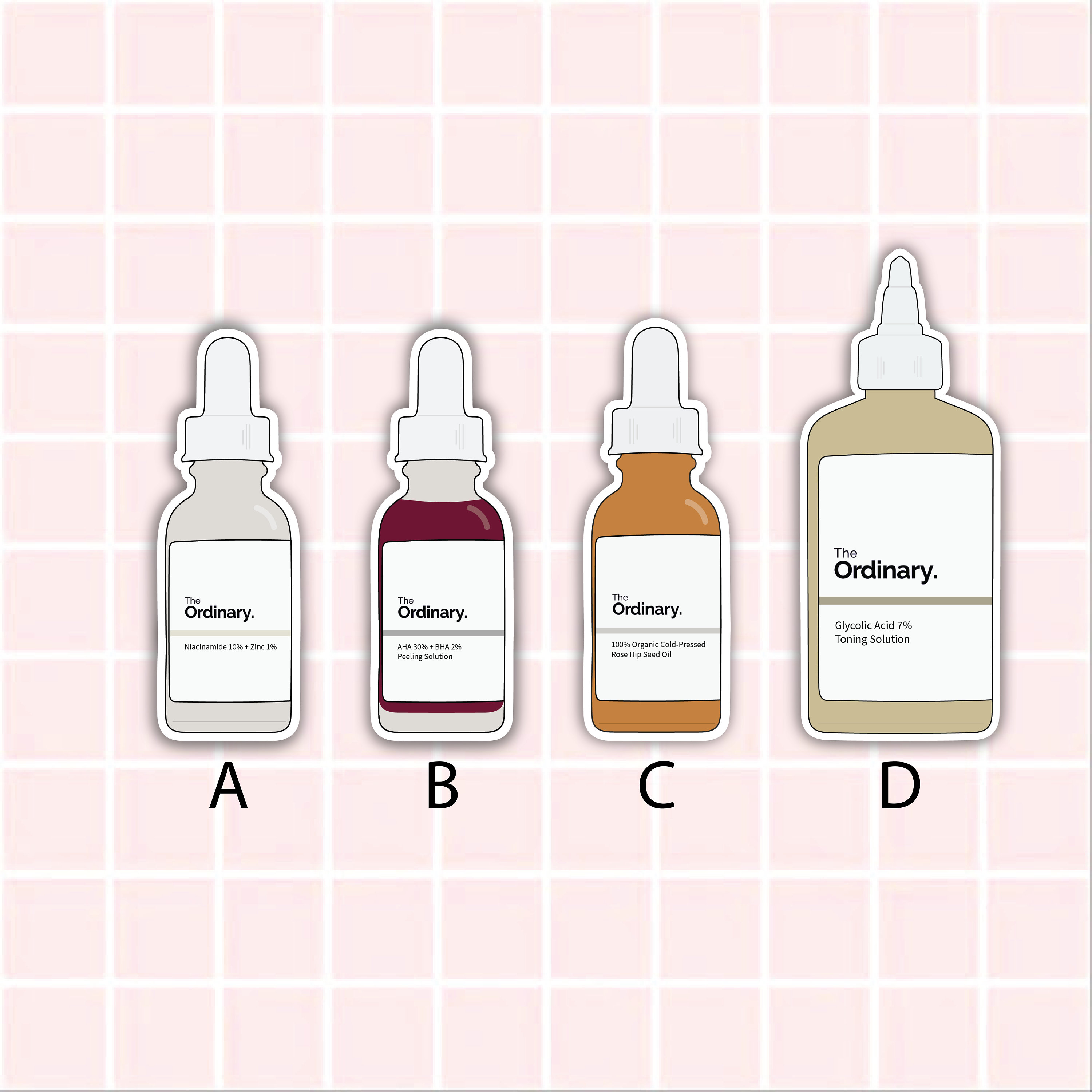 The Ordinary Skincare Stickers Cute Aesthetic Waterproof - Etsy Australia