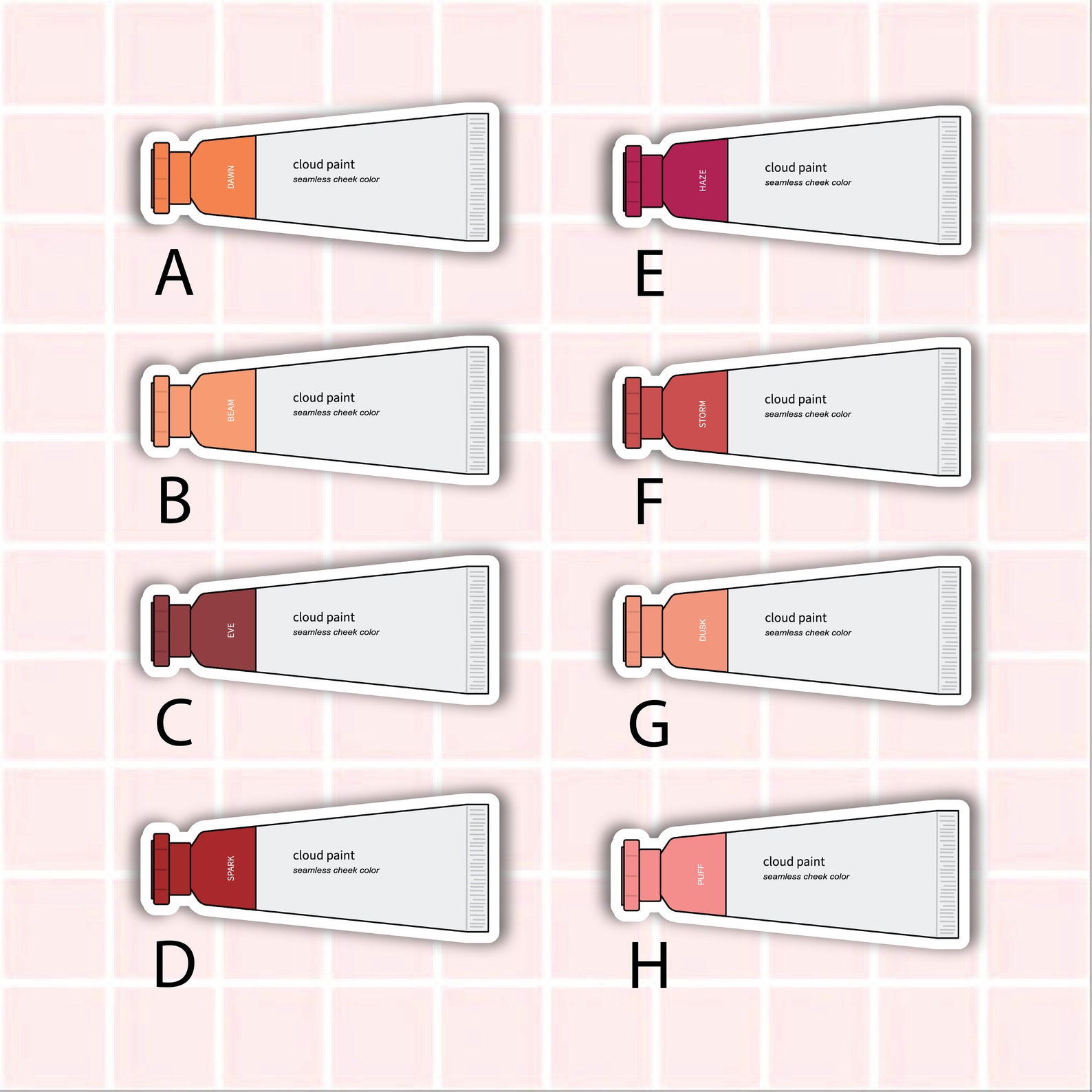 Glossier Stickers Cute Aesthetic Waterproof Skincare Makeup - Etsy UK