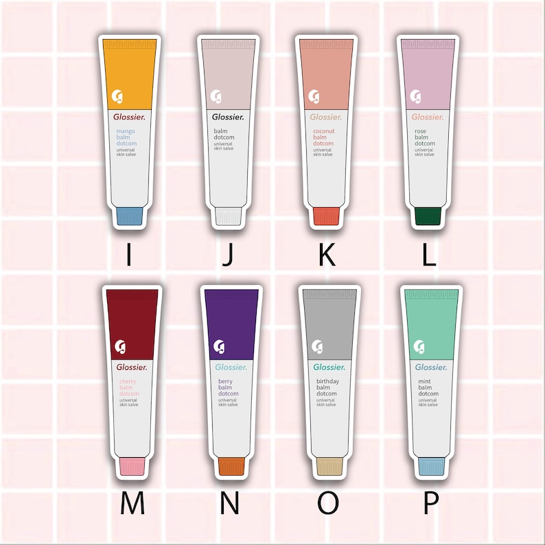 Glossier Stickers Cute Aesthetic Waterproof Skincare Makeup - Etsy UK