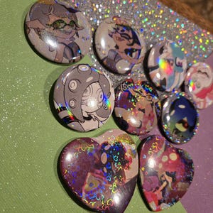 Splatoon Buttons SMALL-MEDIUM - Etsy