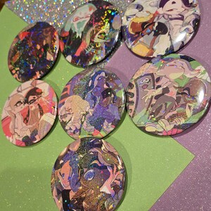 Splatoon Buttons LARGE - Etsy