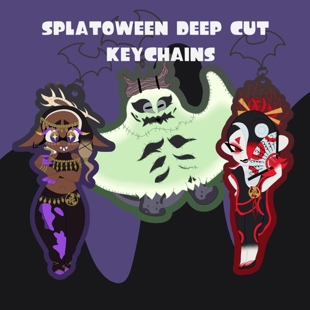 PREORDER Splatoon 3 Splatoween Deep Cut Keychains - Etsy