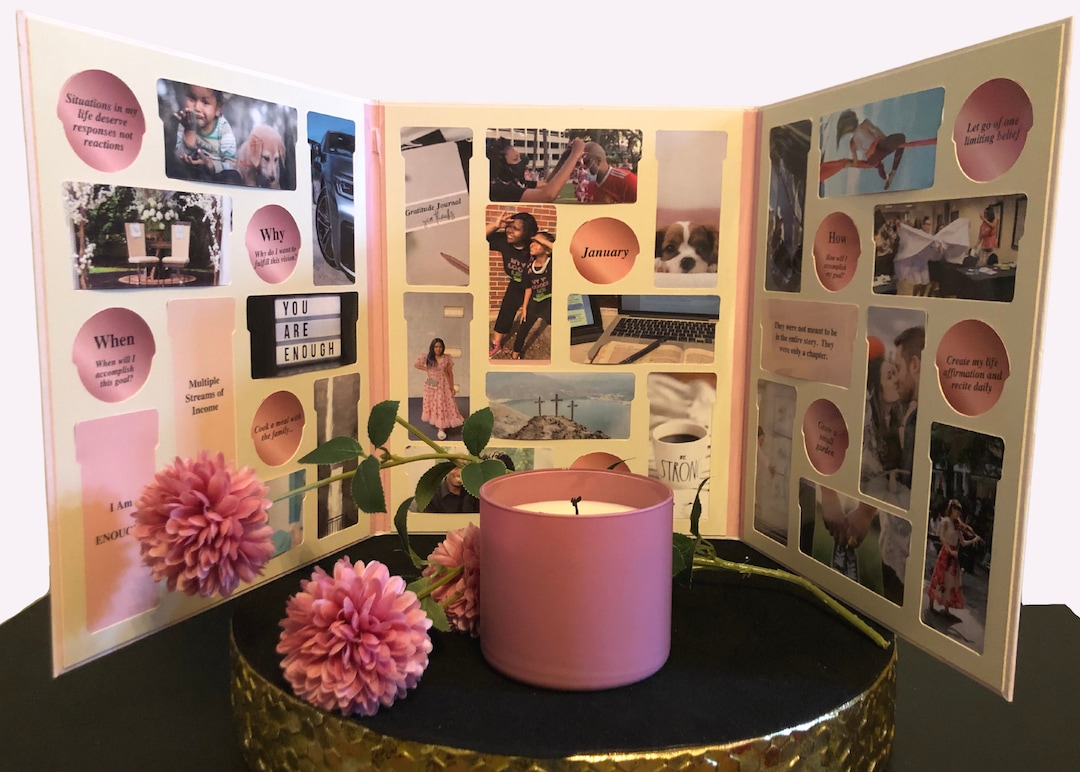 Luxury Vision Board Kit Envision Your Best Life Write the Vision and ...