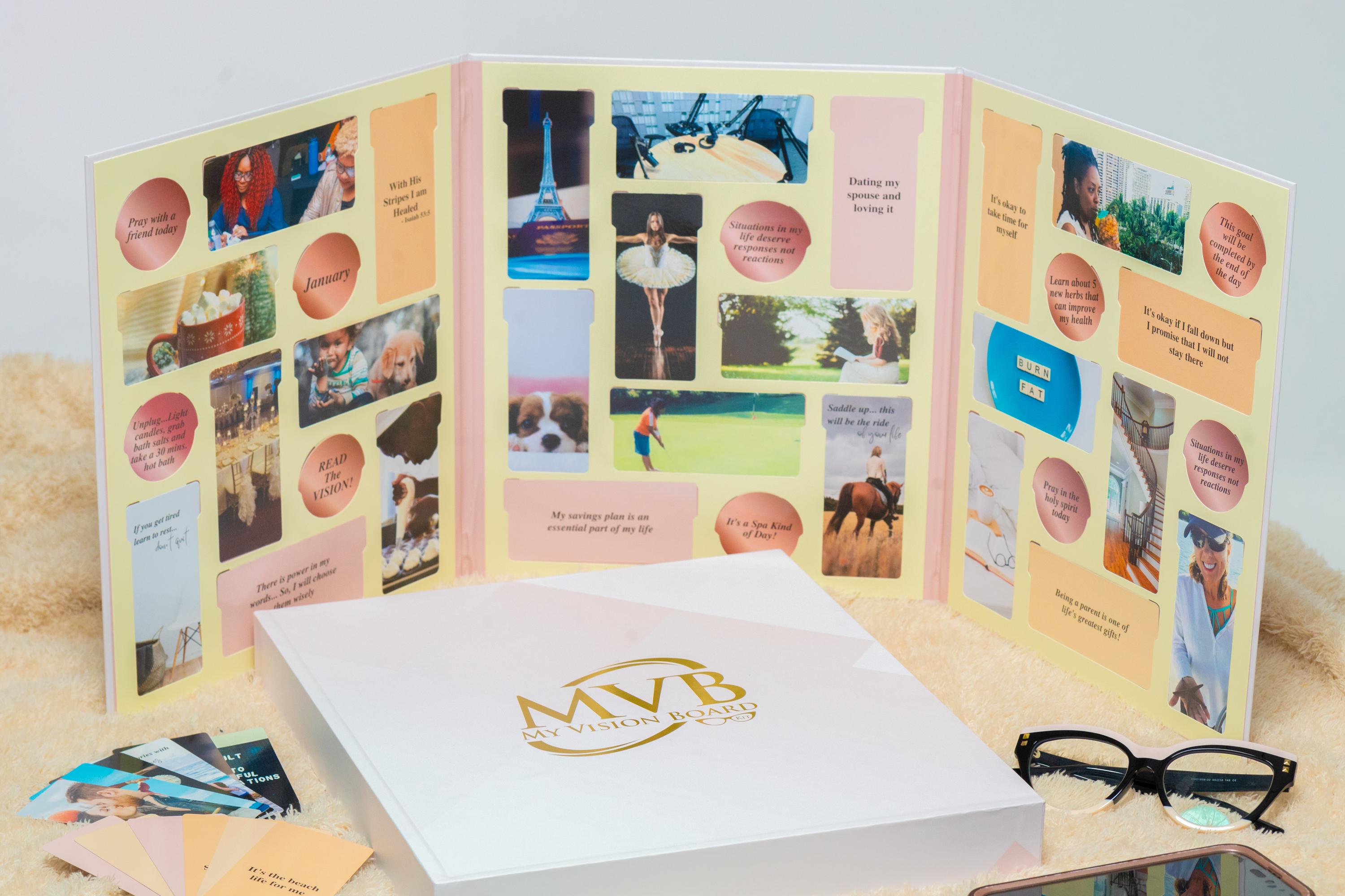 Luxury Vision Board Kit- Envision Your Best Life - Write the Vision and ...
