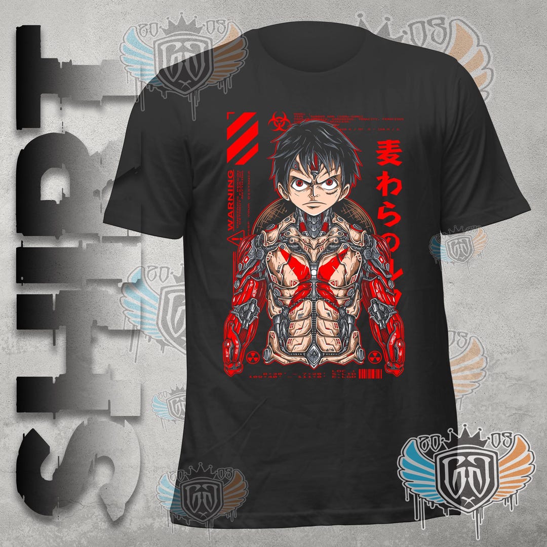 Custom Cyborg Luffy T-shirt - Etsy