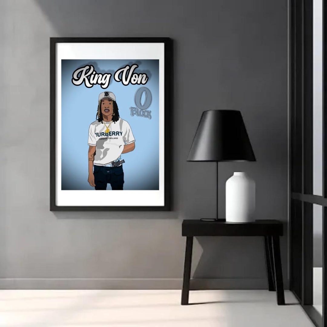 King Von Poster - Etsy