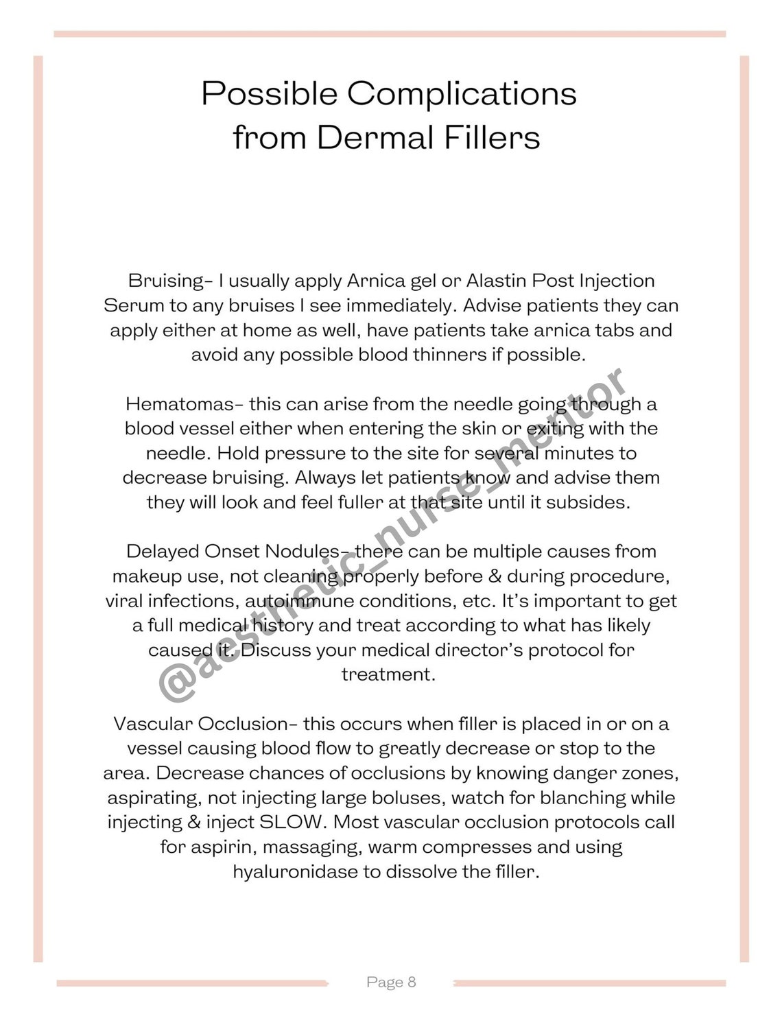 Anatomy Guide for New Aesthetic Nurse Injectors Botox Filler RN Instant ...