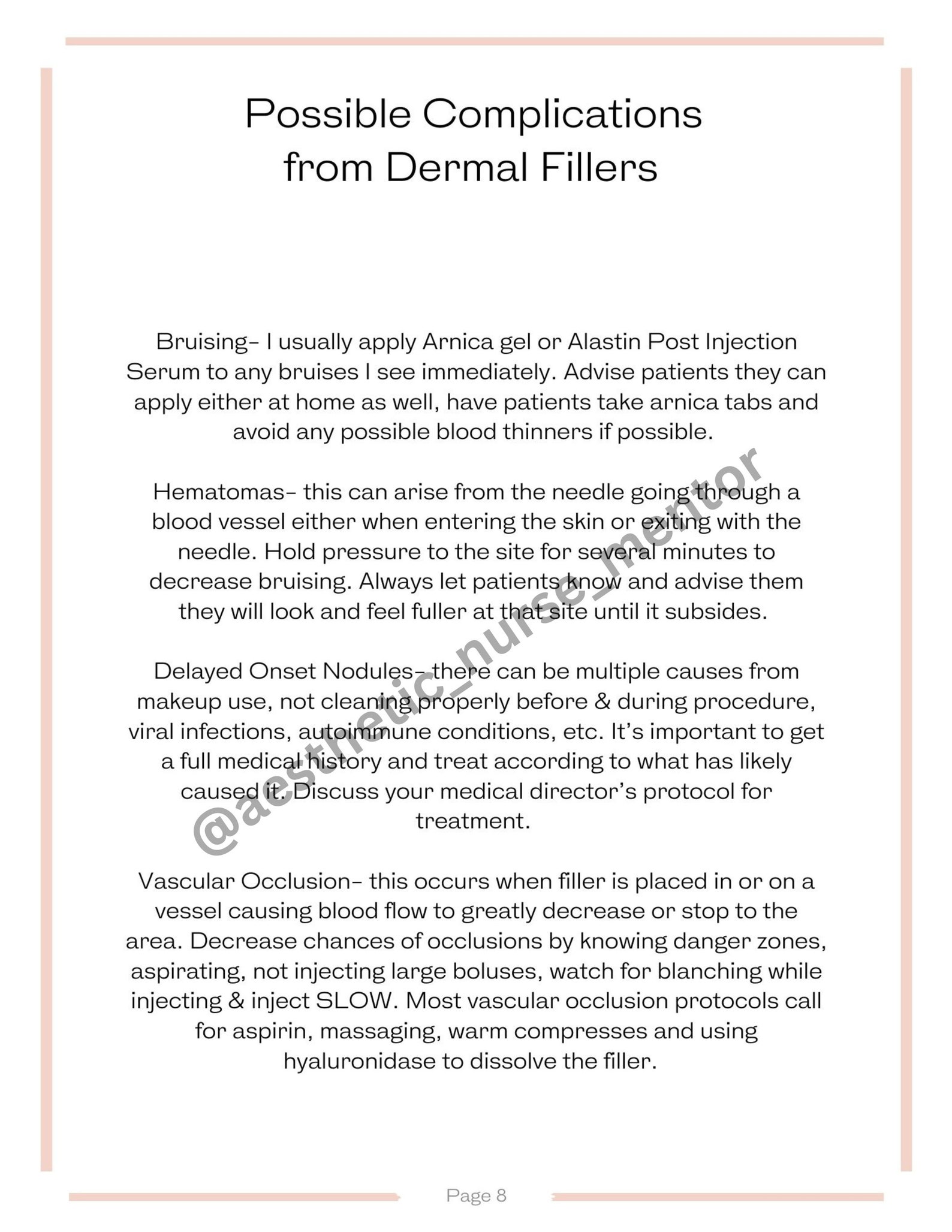 Anatomy Guide for New Aesthetic Nurse Injectors Botox Filler RN Instant ...