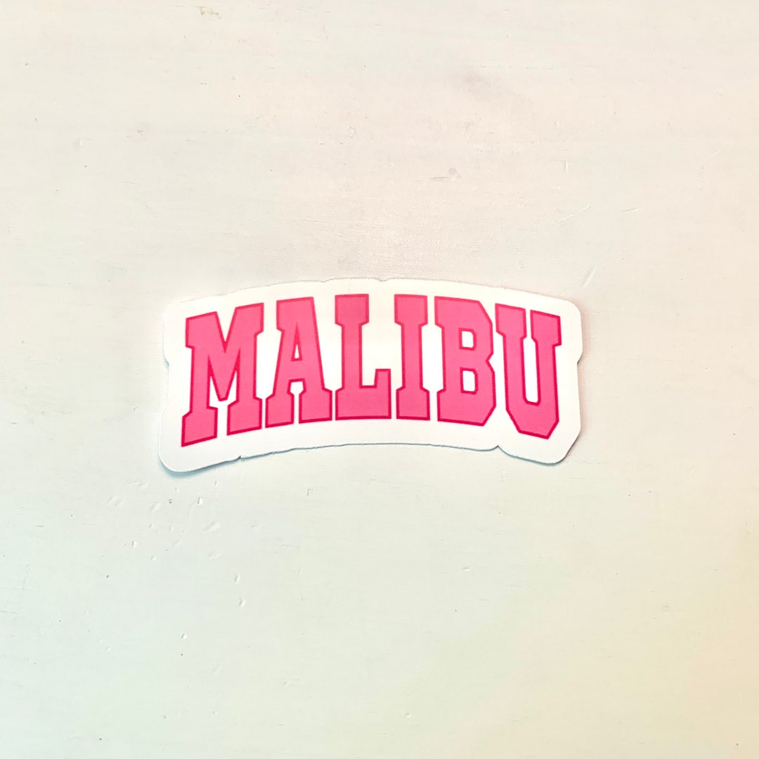 Preppy Pink Malibu Sticker - Etsy