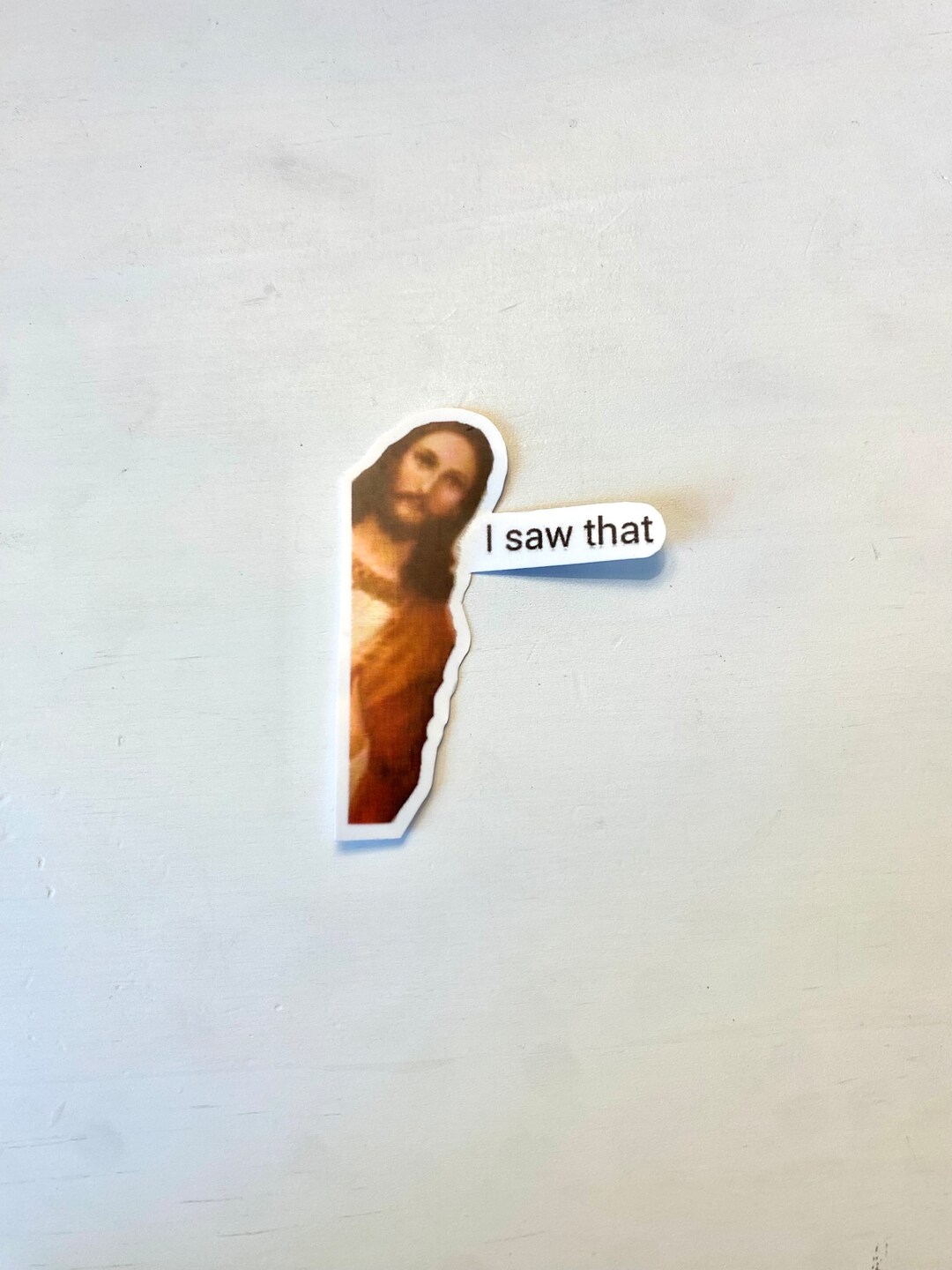 Jesus "i Saw That" Sticker - Etsy