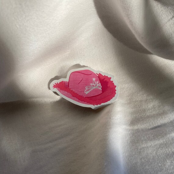 Preppy Cowboy Hat Sticker | Etsy