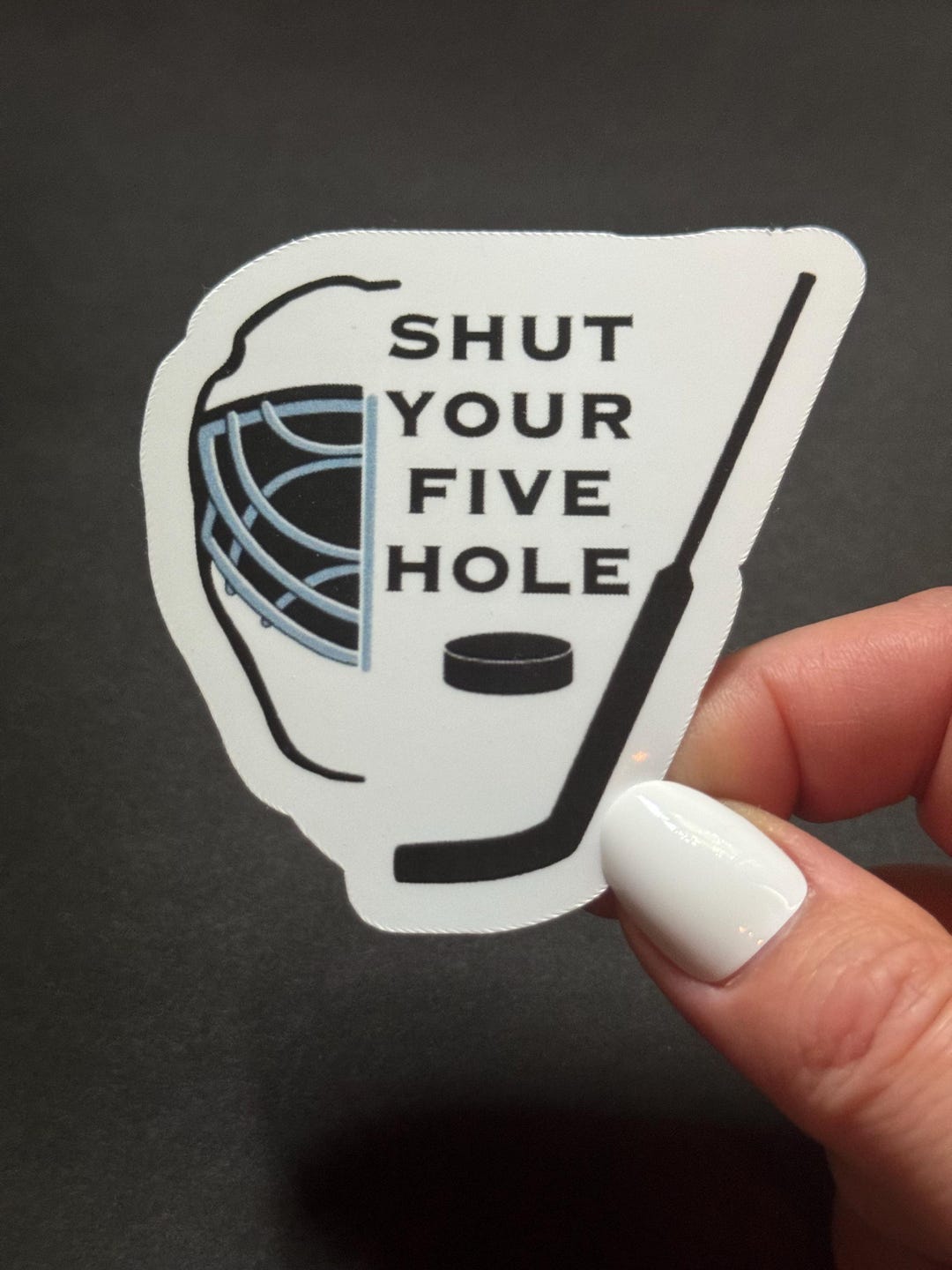 Hockey Goalie "shut Your Five Hole" Sticker - Etsy