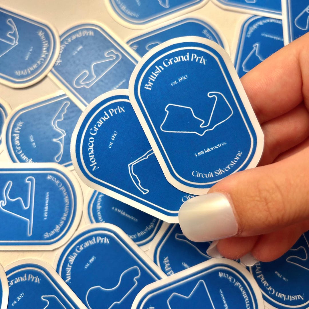 Grand Prix International Racing Circuit Sticker - Etsy