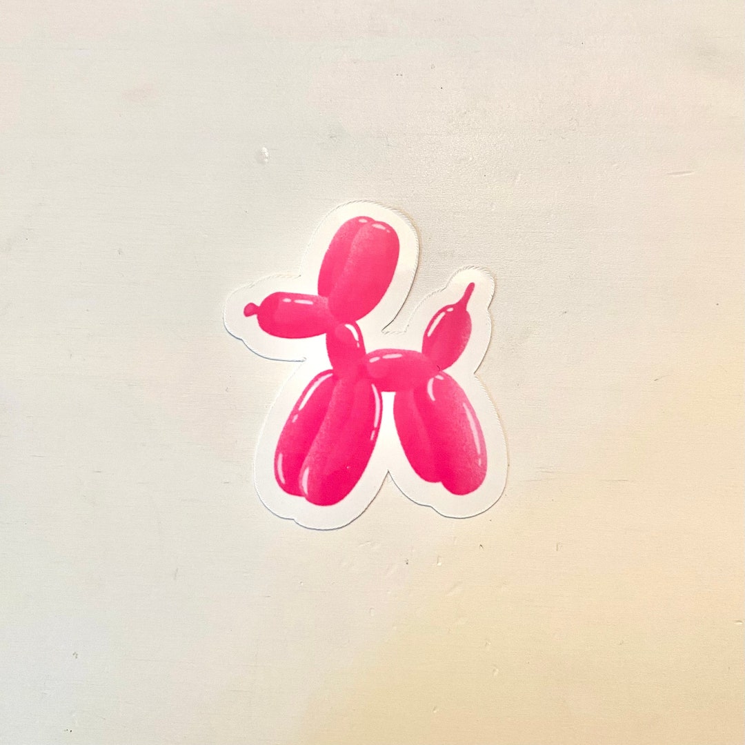 Preppy Balloon Animal Sticker - Etsy