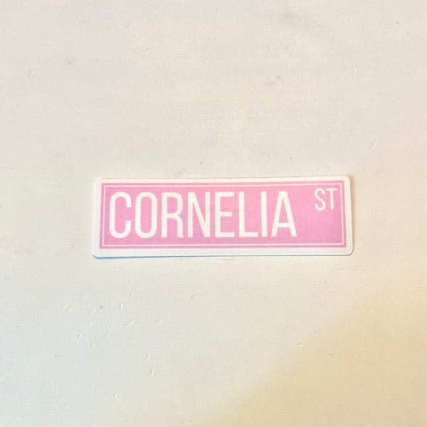 Cornelia Street Sign - Etsy