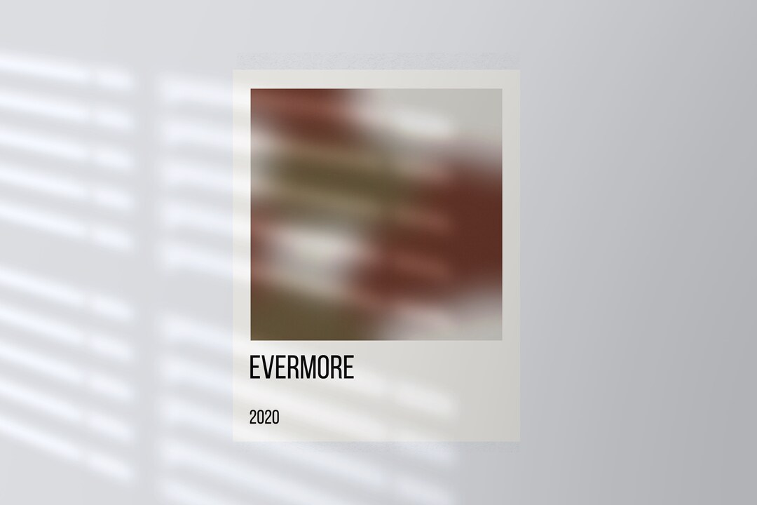 Taylor Swift Minimalistic Evermore Poster DIGITAL DOWNLOAD - Etsy