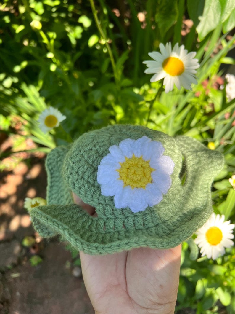 Crochet Daisy Dog Hat: Handmade Pet Costume - Etsy