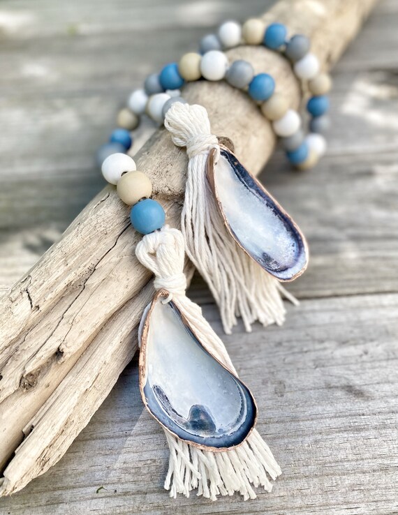 Mussel Shell Beaded Garland - Etsy UK