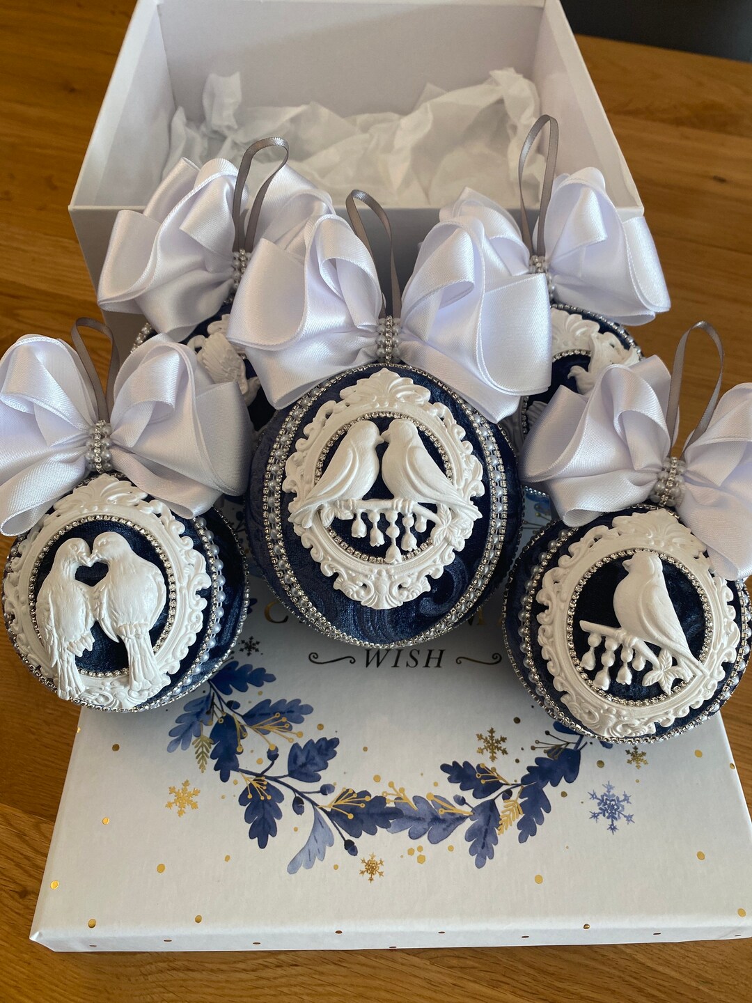 Luxury Velvet Christmas Baubles - Etsy