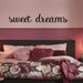 Sweet Dreams Sign Metal Sign for Above Bed - Etsy