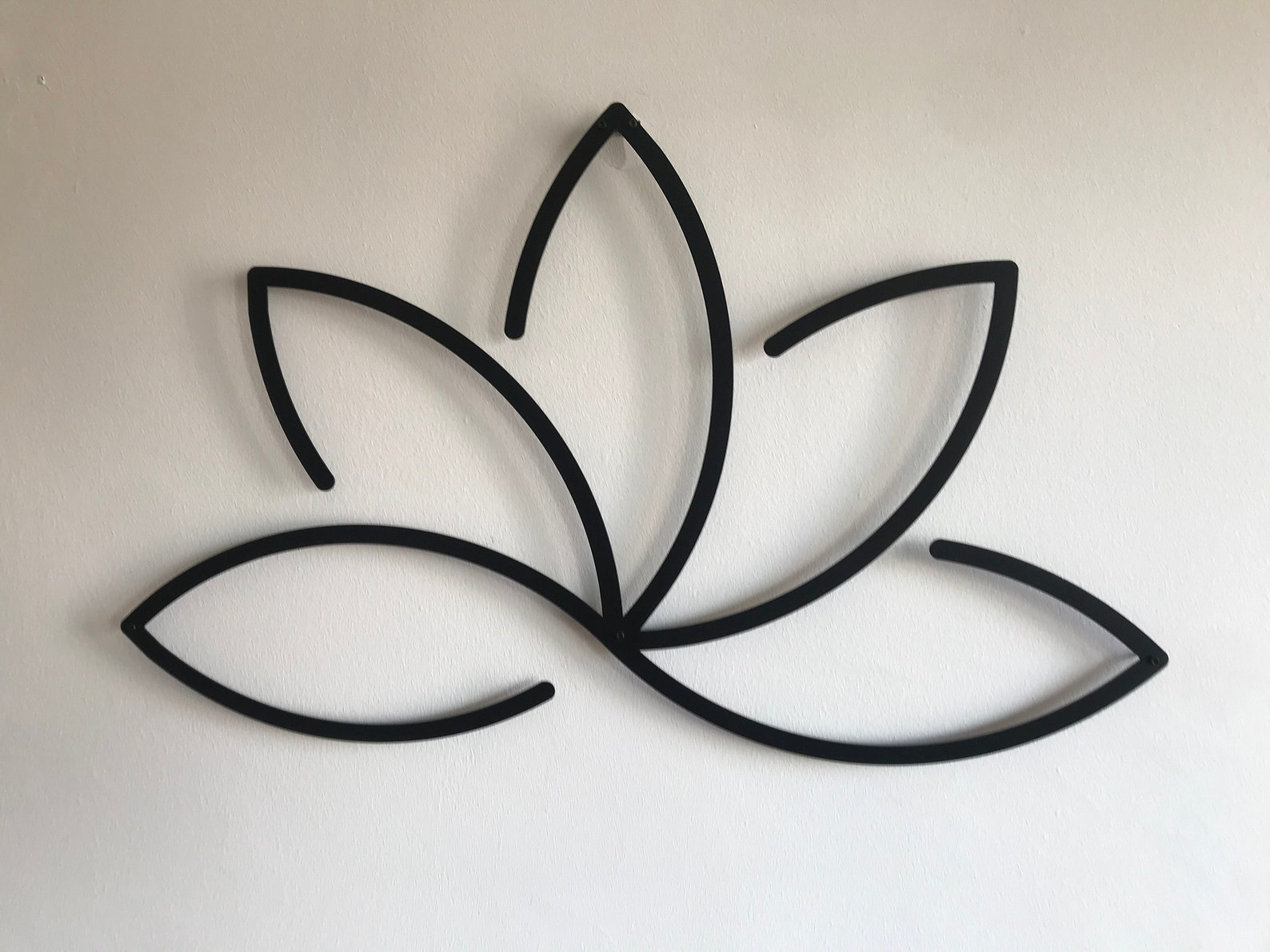 Lotus Wall Decor Modern Lotus Flower Wall Art Living Room | Etsy
