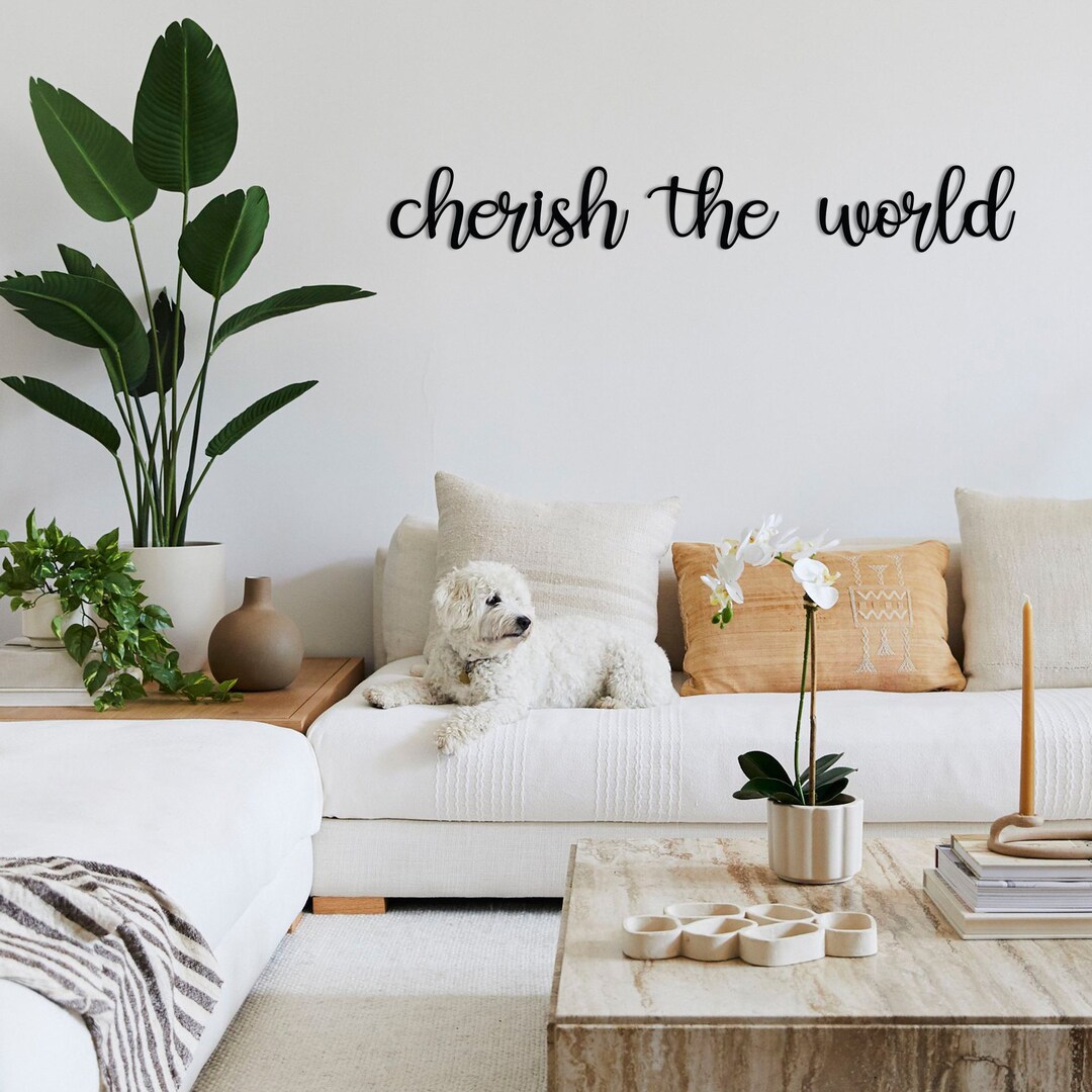 Metal Letters for Wall, Cherish the World Sign, Buddha Quotes Sign - Etsy