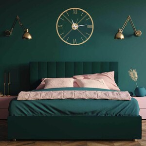 Modern Metal Gold Wall Clock, Gold Unique Wall Clock, Large Wall Clock ...