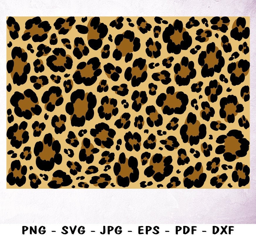 Leopard Svg Leopard Color Pattern Svg/Png Leopard Print in | Etsy