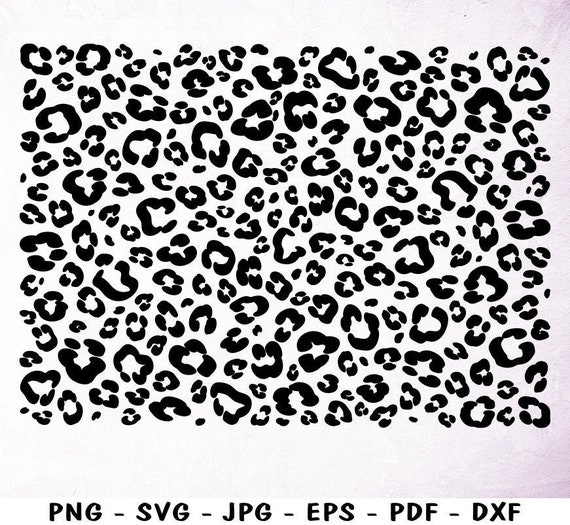 Leopard svg Leopard print digital file SVG/PNG Leopard | Etsy