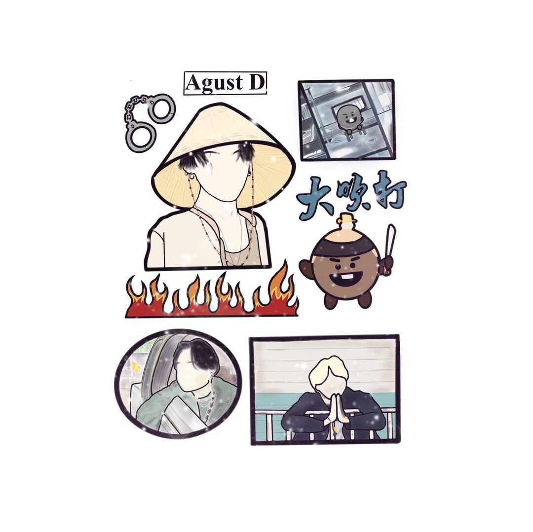 Agust D Stickers - Etsy